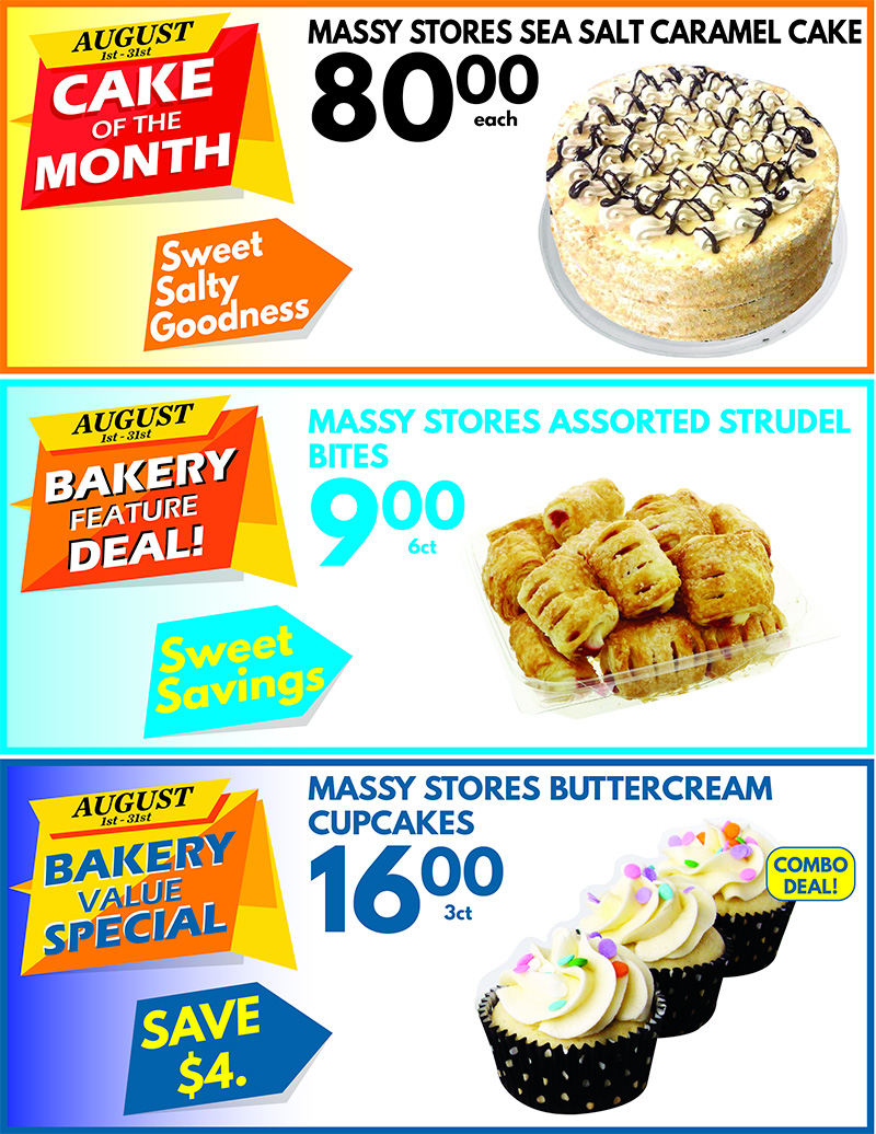 August Bakery Specials - Massy Stores