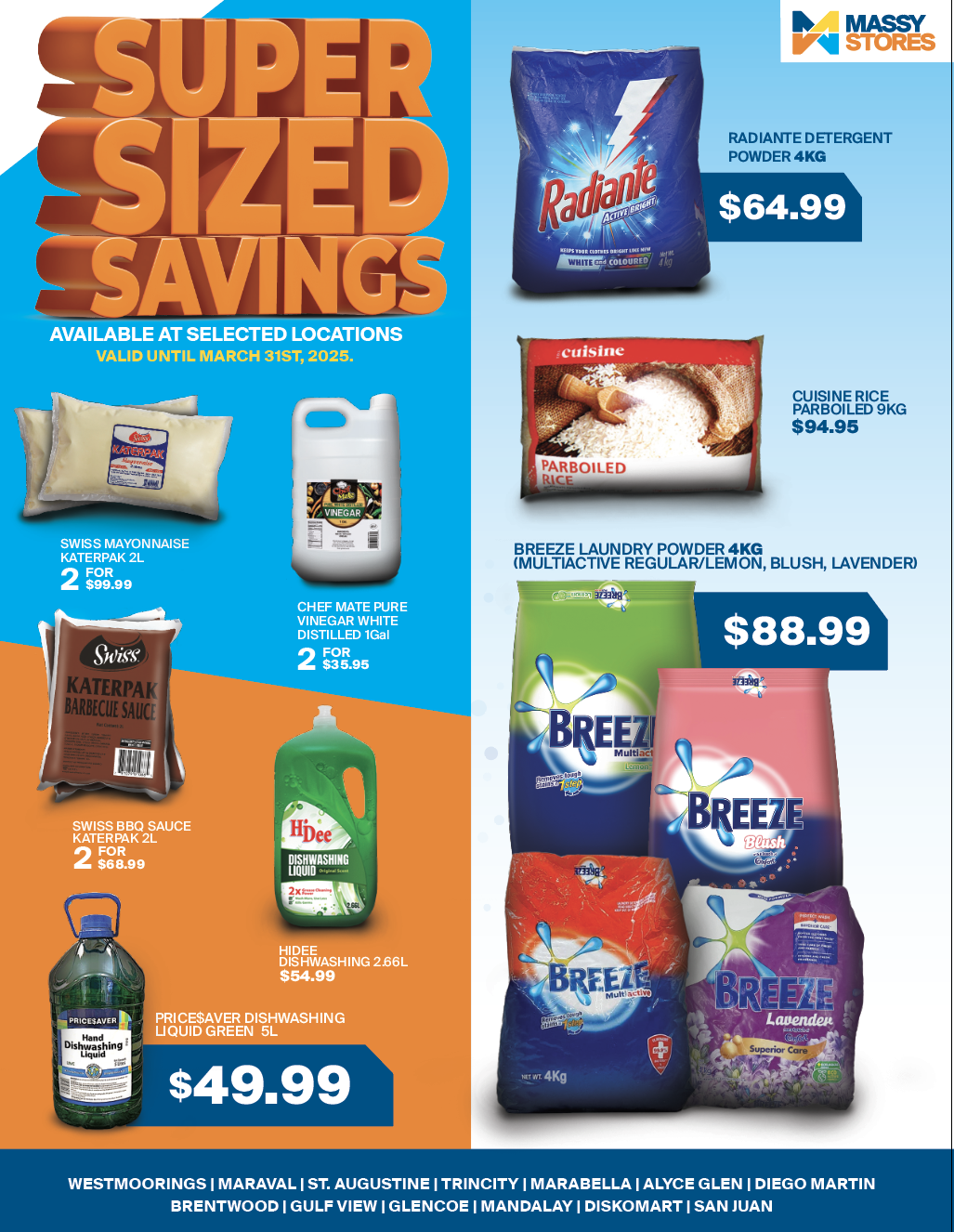 SUPERSIZED SAVINGS - UNTIL MARCH 31ST - Massy Stores